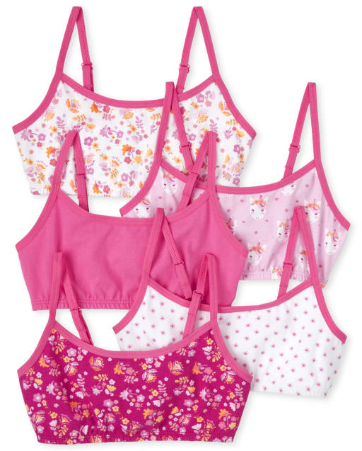 Girls Unicorn Bralette 5-Pack | The Children's Place CA - WHITE