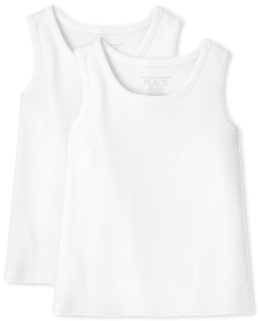 Toddler Girls Sleeveless Ribbed Tank Top 2-Pack - SIMPLYWHT | The ...