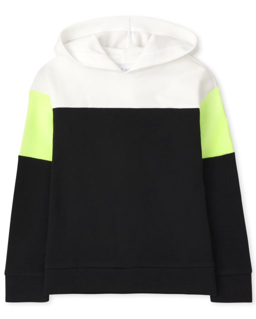 Girls Active Long Sleeve Colorblock Fleece Hoodie | The Children's ...