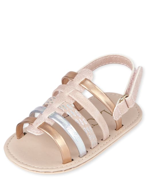Baby Girls Strappy Sandals | The Children's Place - PINK