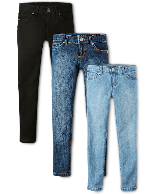 Girls Super Skinny Jeans 3-Pack - Plus | The Children's Place - MULTI