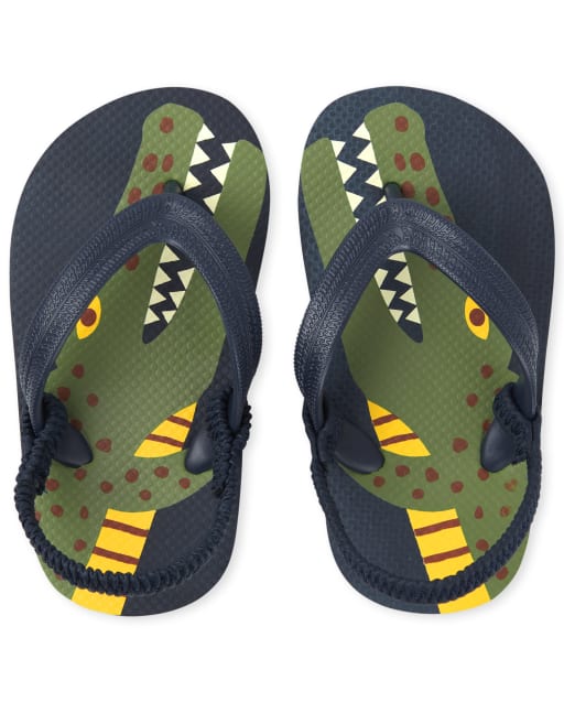 Toddler Boys Gator Flip Flops | The Children's Place - NAVY
