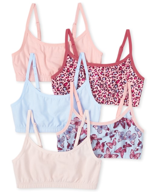 Bralette de mariposa para niña, paquete de 5 - PINK CARNATION | The ...