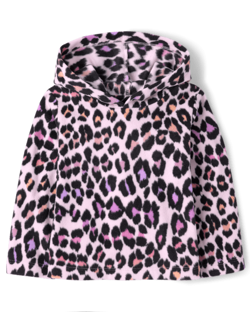 Baby And Toddler Girls Long Sleeve Print Microfleece Hoodie ...