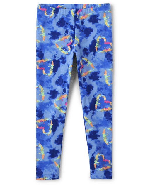 Girls Print Knit Leggings | The Children's Place CA - ELECTRIC VIOLET