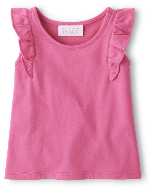Baby And Toddler Girls Sleeveless Flutter Top | The Children's Place ...