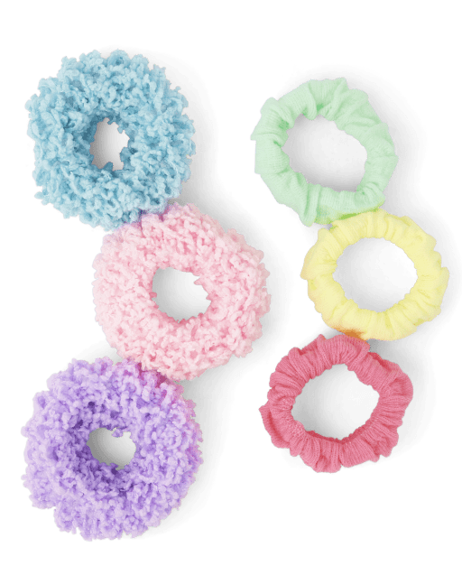 Girls Ribbon Scrunchie 6-Pack | The Children's Place - MULTI CLR