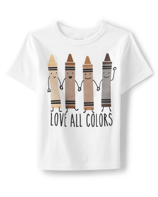 Baby And Toddler Boys Short Sleeve Love All Colors Graphic Tee | The ...