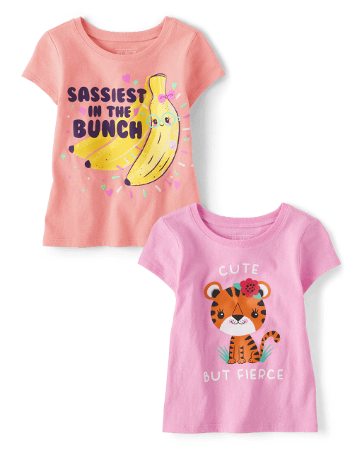 Baby And Toddler Girls Short Sleeve Cute But Fierce And Sassiest In The ...