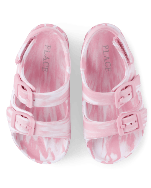 Toddler Girls Tie Dye Buckle Slides | The Children's Place - PINK
