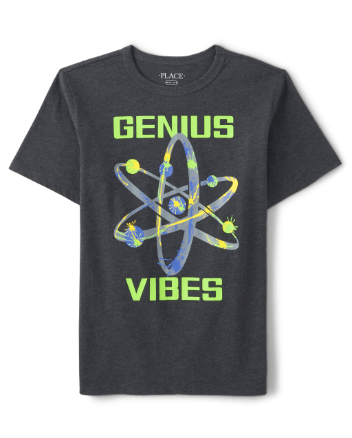 Boys Short Sleeve Genius Vibes Graphic Tee | The Children's Place CA ...