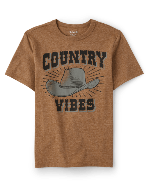 Boys Short Sleeve Country Vibes Graphic Tee | The Children's Place - S ...