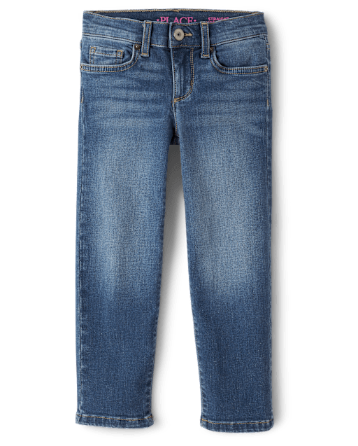 Girls Basic Straight Jeans - MEDIUM WASH | The Children's Place