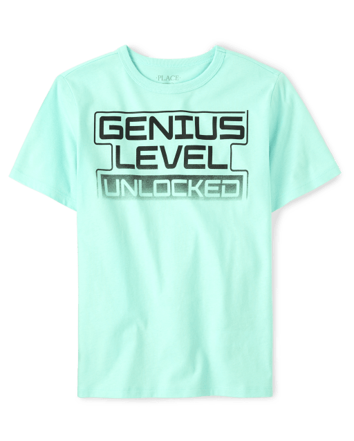 Boys Short Sleeve Genius Level Graphic Tee | The Children's Place ...
