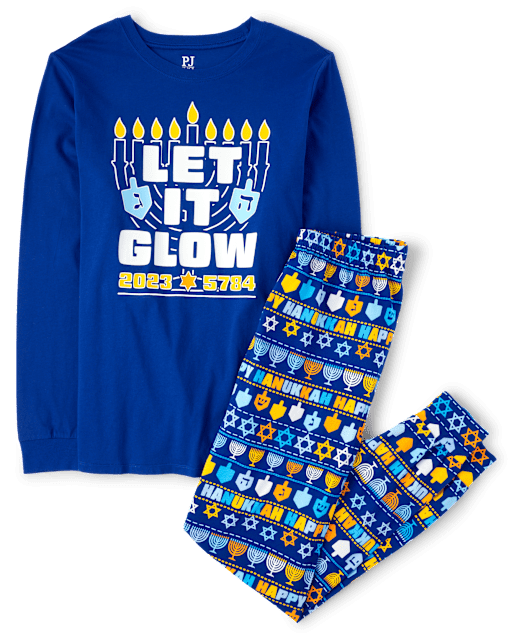 Unisex Adult Matching Family Glow In The Dark Long Sleeve Let it Glow ...