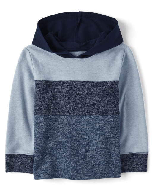 Baby And Toddler Boys Long Sleeve Colorblock Hooded Top | The Children ...