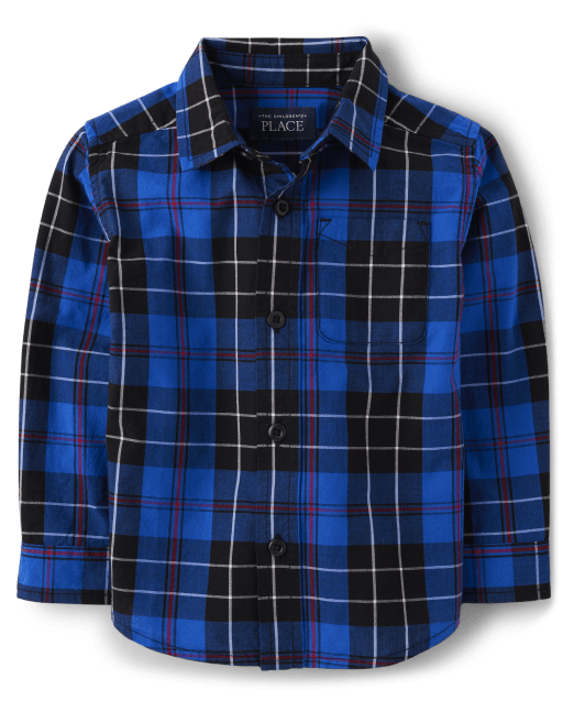 Baby And Toddler Boys Long Sleeve Plaid Poplin Button Up Shirt - RENEW ... Baby And Toddler Boys Long Sleeve Plaid Poplin Button Up Shirt - RENEW ...
