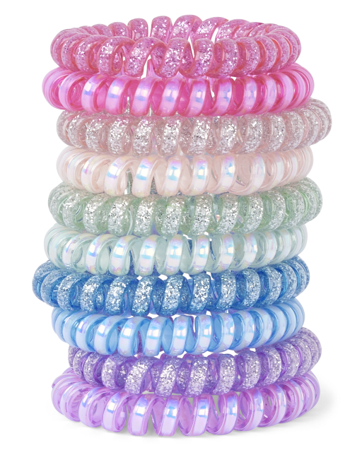 Girls Glitter Coil Bracelet 10-Pack | The Children's Place CA - MULTI CLR