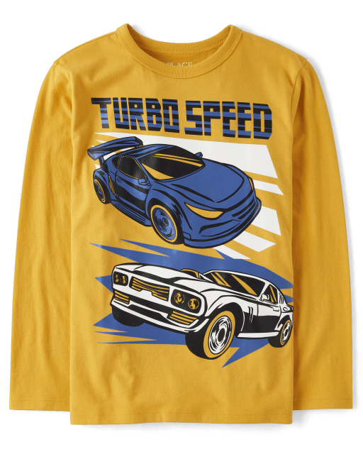 Boys Long Sleeve Turbo Speed Graphic Tee | The Children's Place ...