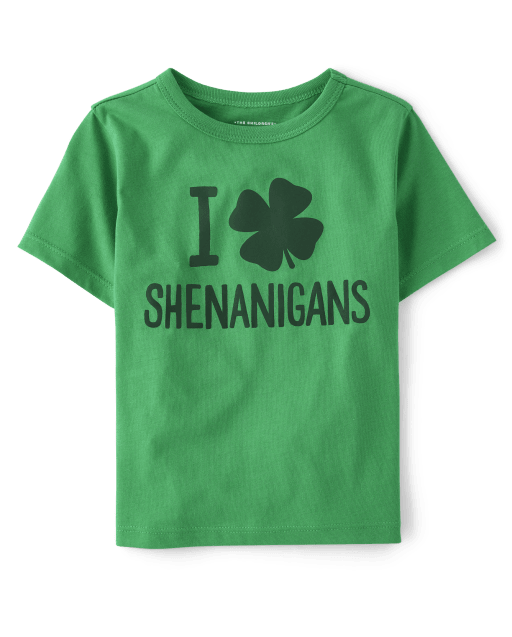 Baby And Toddler Boys Short Sleeve St. Patrick's Day Shenanigans Graphic Tee | The Children's ...