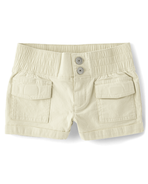 Girls Utility Shortie Shorts - STONE | The Children's Place