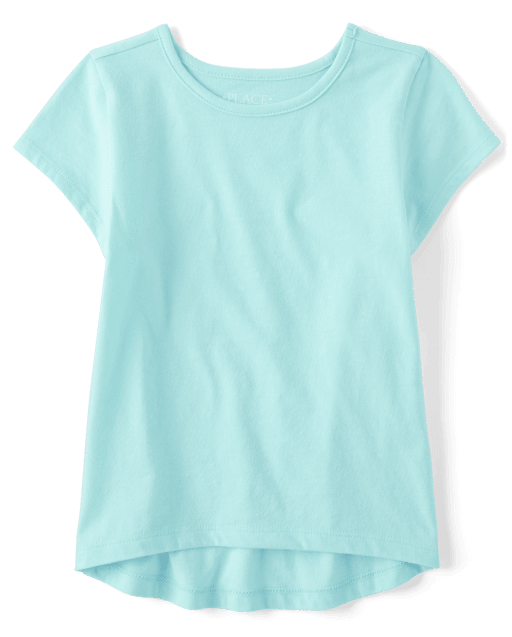 Girls Mix And Match Short Sleeve High Low Tee Shirt - SOFTMARINE | The ...