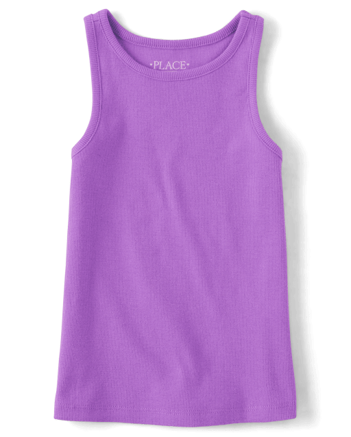 Girls Mix And Match Sleeveless Ribbed Tank Top - DYNAMIC LILAC | The ...