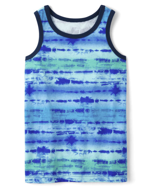 Boys Mix And Match Sleeveless Print Tank Top - MELLOW AQUA | The ...