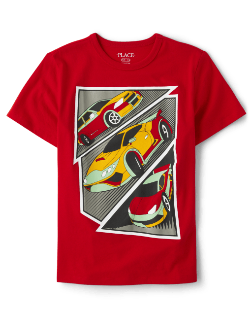 Boys Short Sleeve Racecar Graphic Tee | The Children's Place - CUPIDS ARROW
