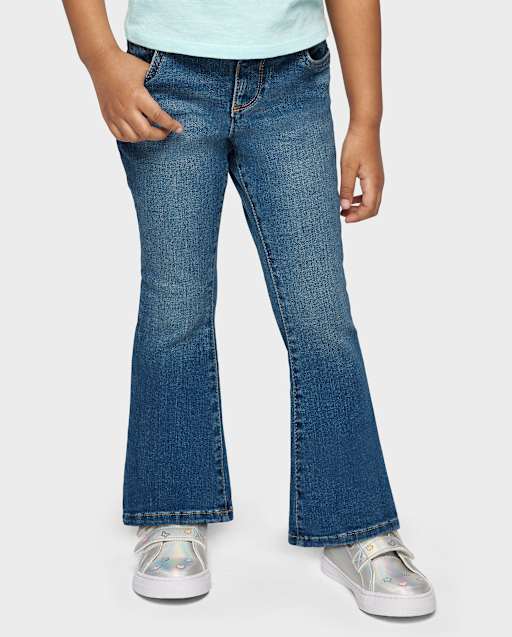 Baby And Toddler Girls Flare Jeans | The Children's Place - AUSTIN WASH