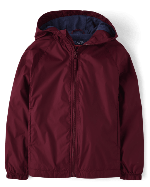 Boys Long Sleeve Windbreaker Jacket - BURGUNDY | The Children's Place