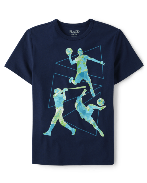 Boys Short Sleeve Athletes Graphic Tee - TIDAL | The Children's Place