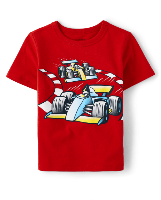 Baby And Toddler Boys Short Sleeve Racecar Graphic Tee - CUPIDS ARROW ...