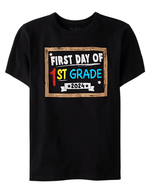 Boys Short Sleeve First Day Of 1st Grade Graphic Tee | The Children's ...