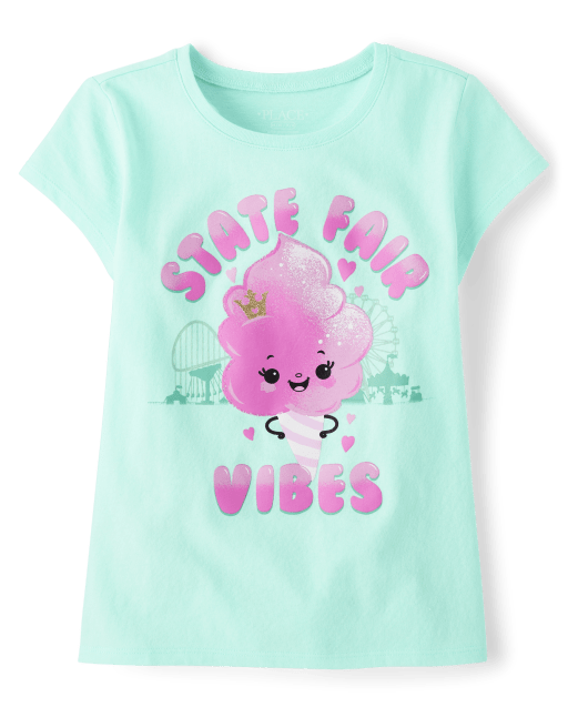 Girls Short Sleeve State Fair Vibes Graphic Tee | The Children's Place ...