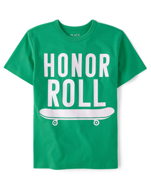 Boys Short Sleeve Honor Roll Graphic Tee - GREENSHEEN | The Children's ...