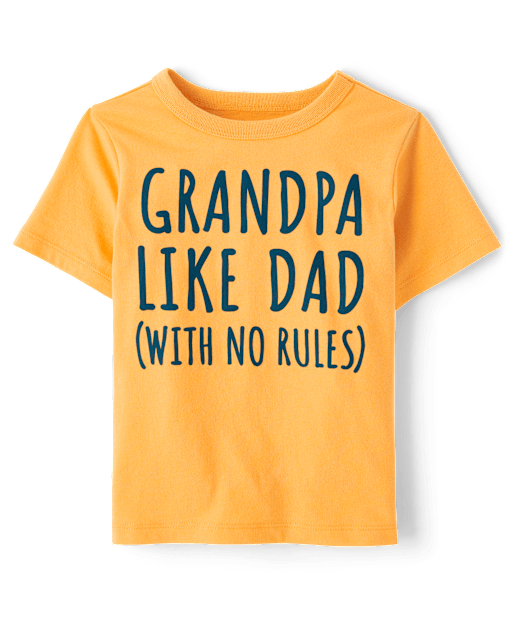 Baby And Toddler Boys Short Sleeve Grandpa Like Dad Graphic Tee ...