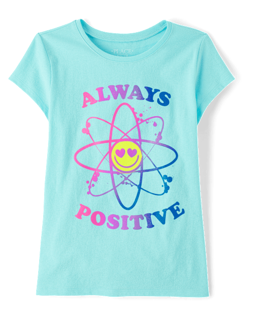 Girls Short Sleeve Always Positive Graphic Tee - SOFTMARINE | The ...