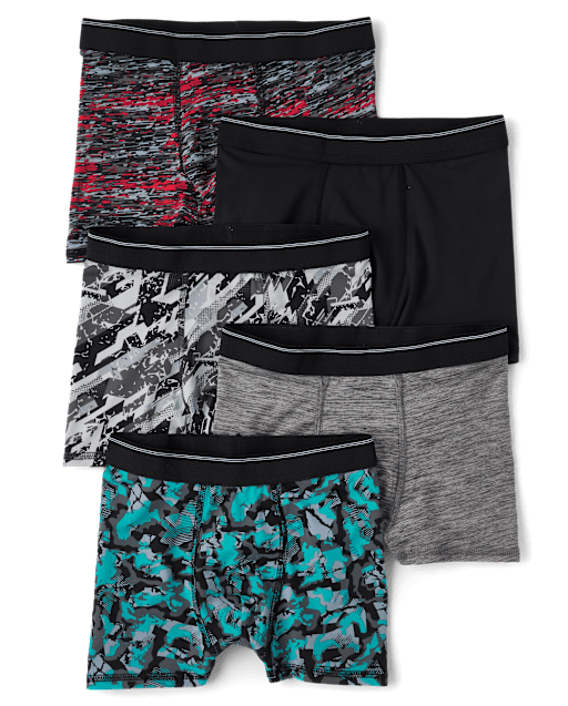 Boys Print Performance Boxer Briefs 5-Pack - MULTI CLR | The Children's ...