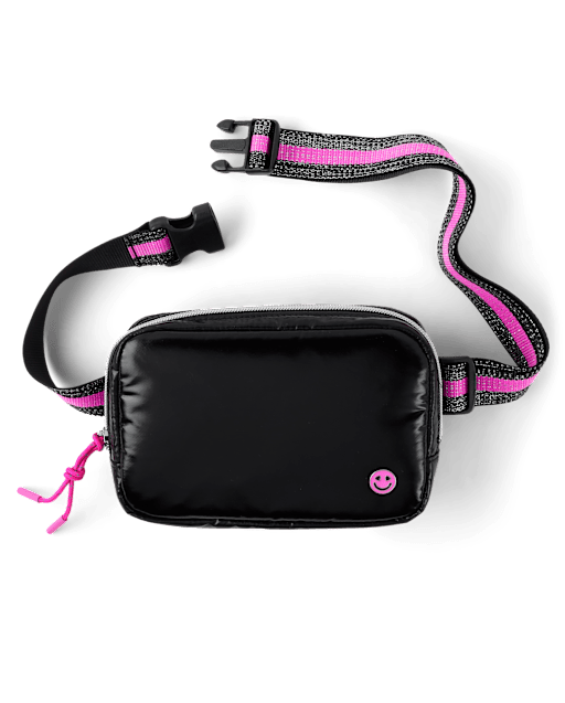 Girls Happy Face Belt Bag | The Children's Place - BLACK
