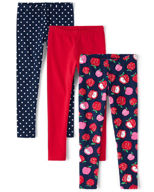 Girls Mix And Match Print Leggings 3-Pack - TIDAL | The Children's Place