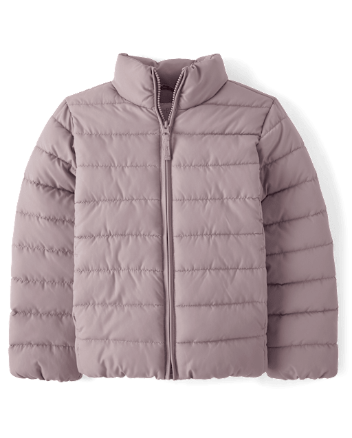 Girls Long Sleeve Puffer Jacket - ULTRA VIOLET | The Children's Place