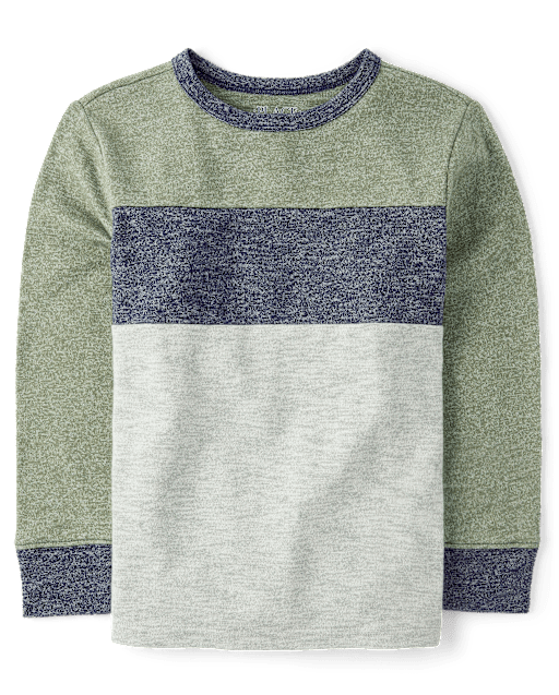 Boys Long Sleeve Colorblock Top - GREENWICH | The Children's Place