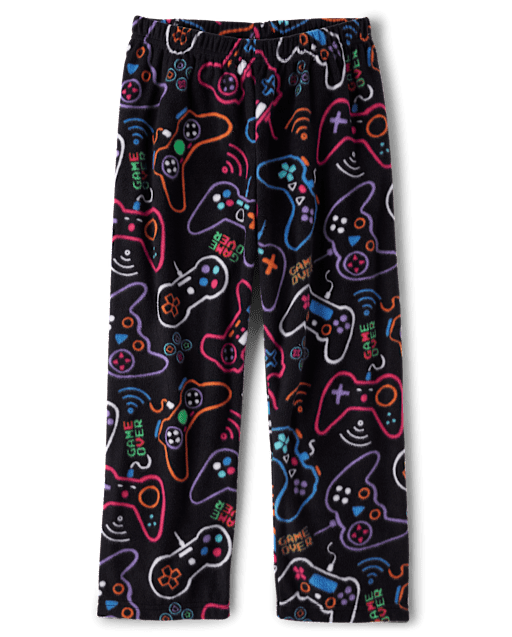Girls Gamer Print Microfleece Pajama Pants - FALL FUCHSIA | The ...
