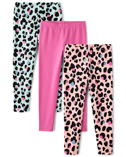 Girls Mix And Match Print Leggings 3-Pack - PINK | The Children's Place
