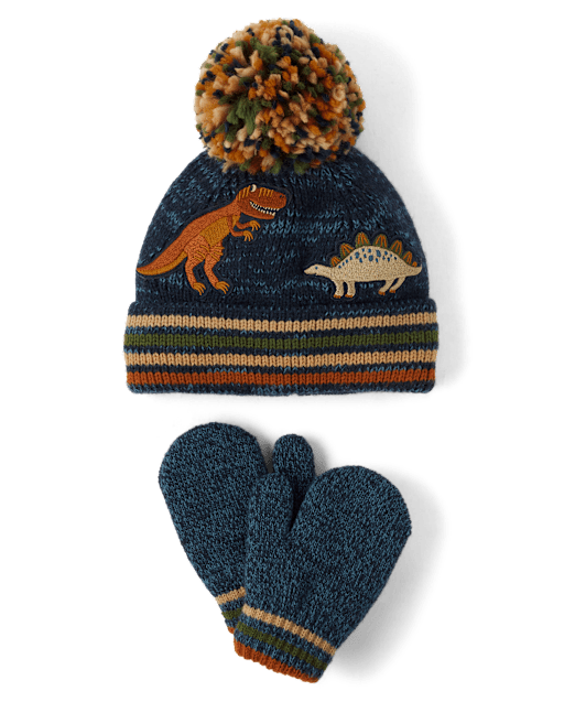 Toddler Boys Embroidered Dino 2-Piece Cold Weather Set - TIDAL | The ...