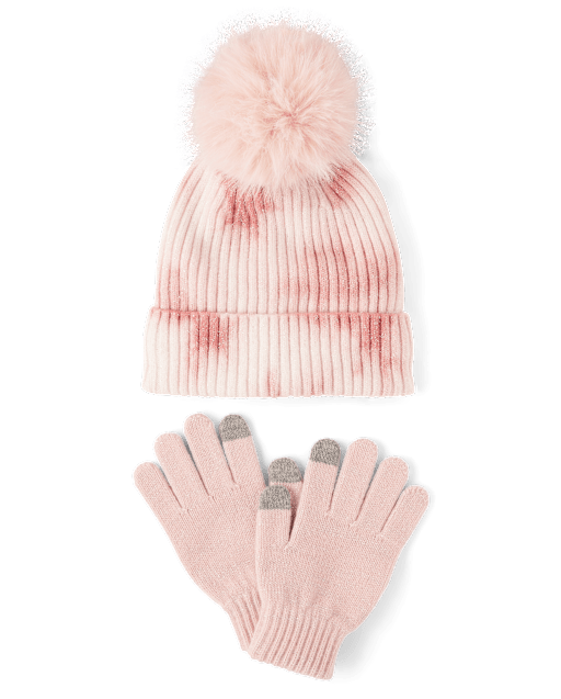 Girls Tie Dye 2-Piece Cold Weather Set - ROSE DUST | The Children's Place