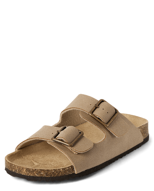 Boys Buckle Slides - TAN | The Children's Place