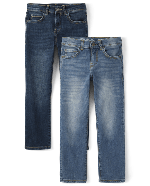 Boys Basic Straight Jeans 2-Pack - MULTI CLR | The Children's Place