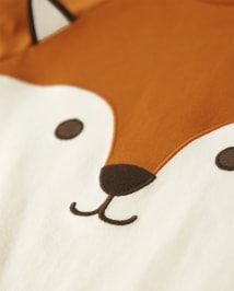 Boys Long Sleeve Embroidered Fox Raglan Top - Friendly Fox | Gymboree ...